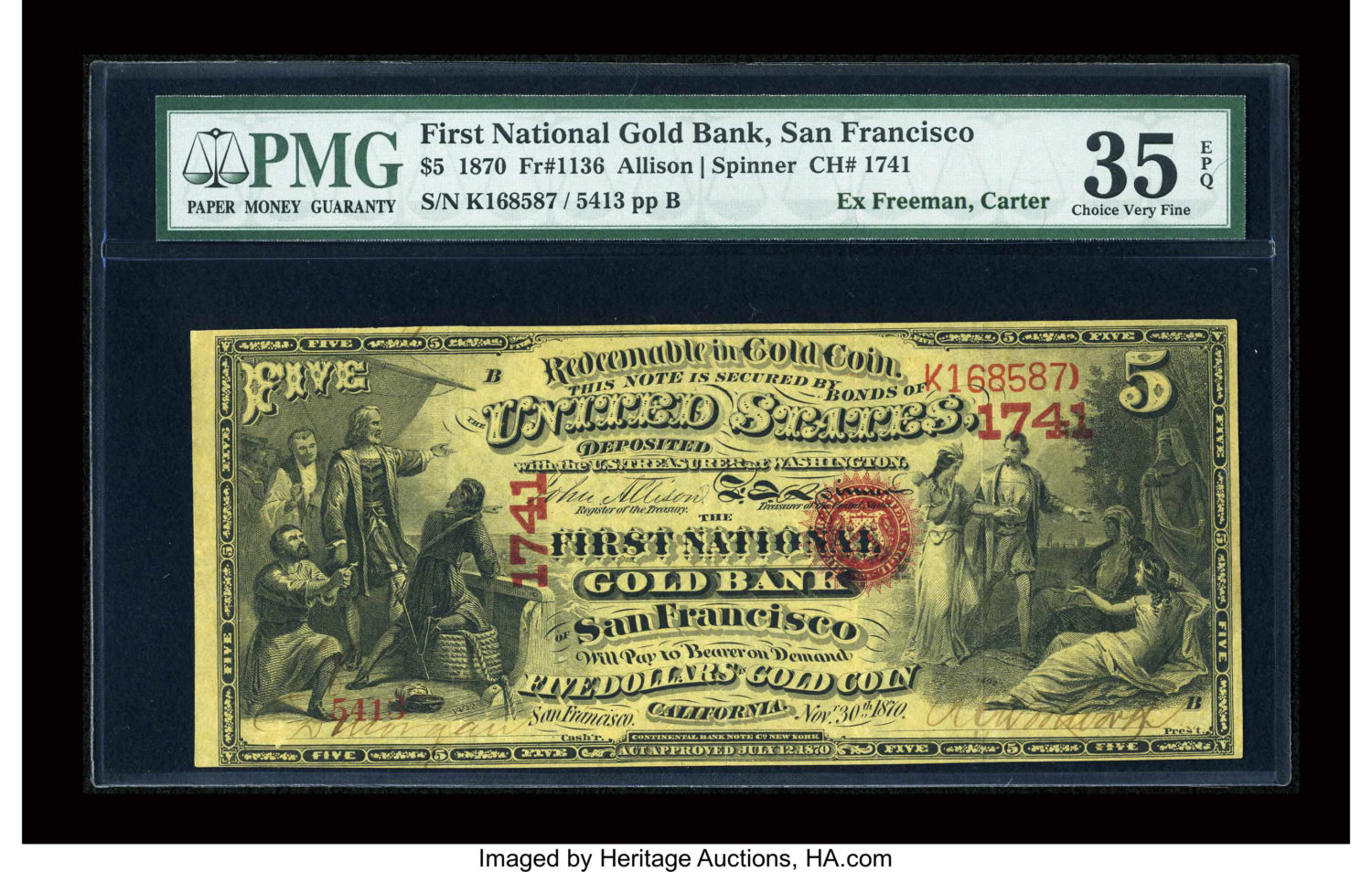 National Gold Bank Notes Sanchez Sanchez